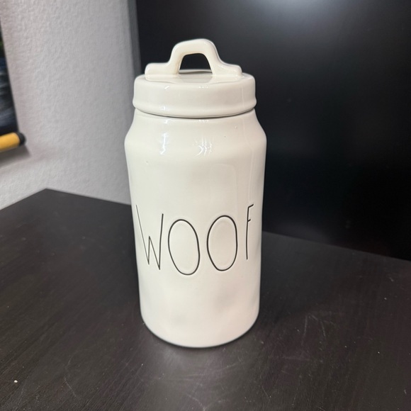 Rae Dunn | Dog | Rae Dunn Dog Biscuit Treat Jar Ceramic Canister Woof ...
